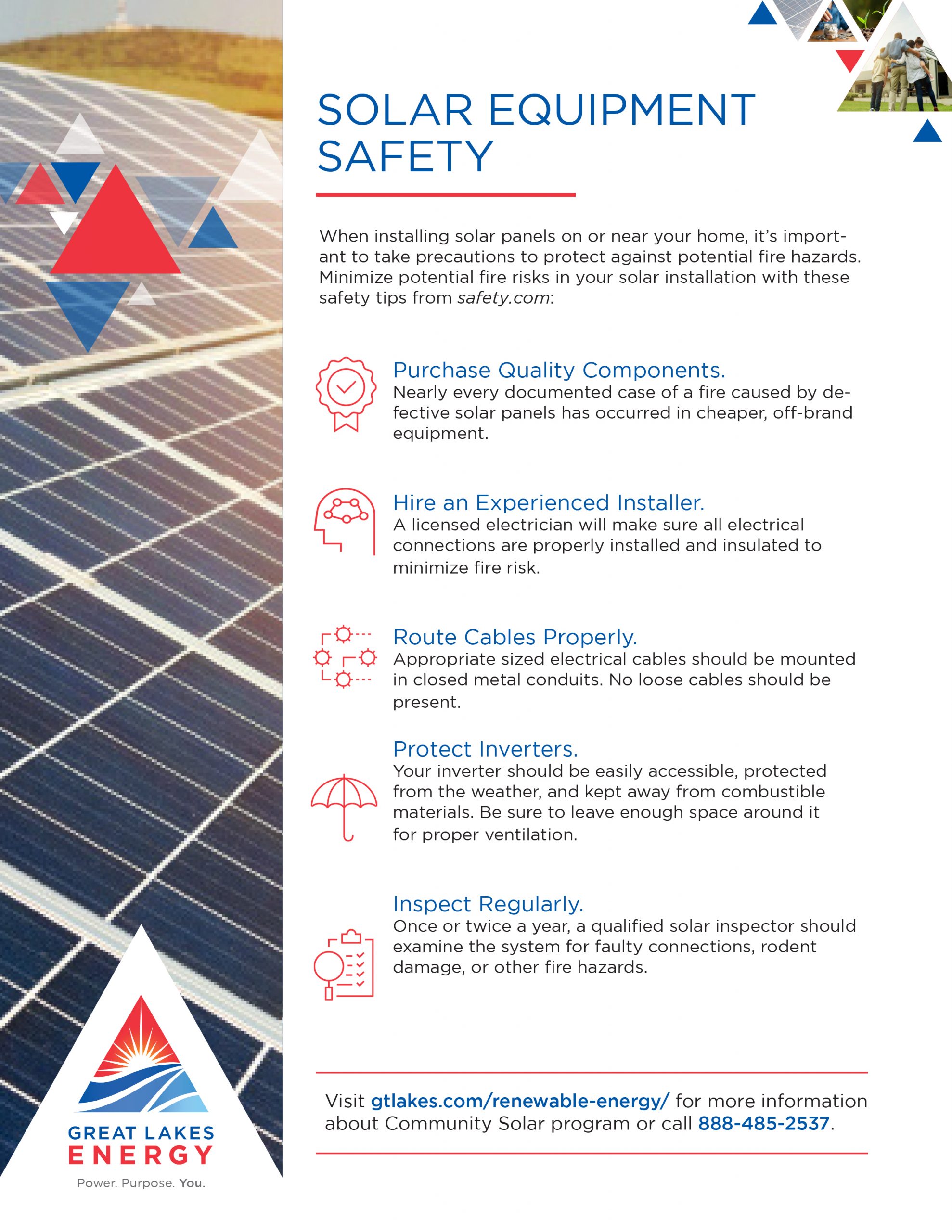 Solar Equipment Safety - Great Lakes Energy