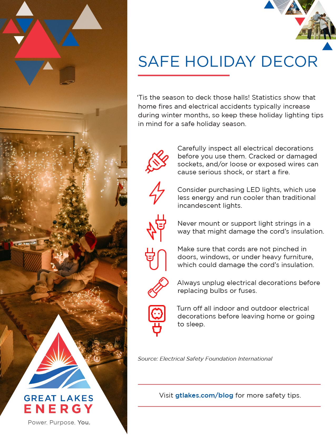 Safe Holiday Decor - Great Lakes Energy