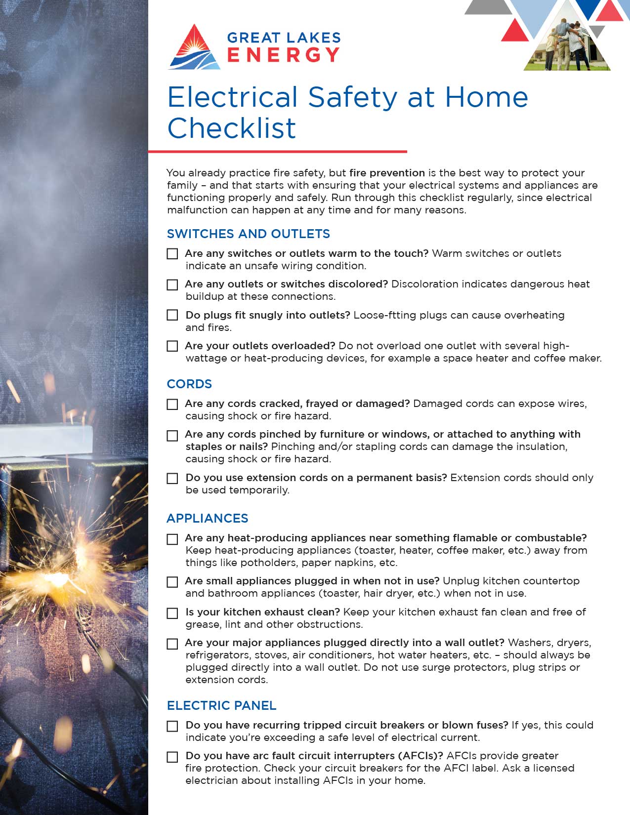 Electrical Safety at Home Checklist - Great Lakes Energy