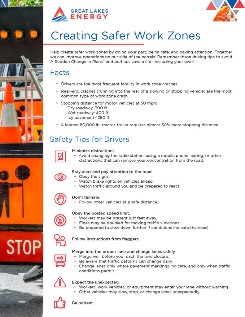 Work Zone Safety - Great Lakes Energy