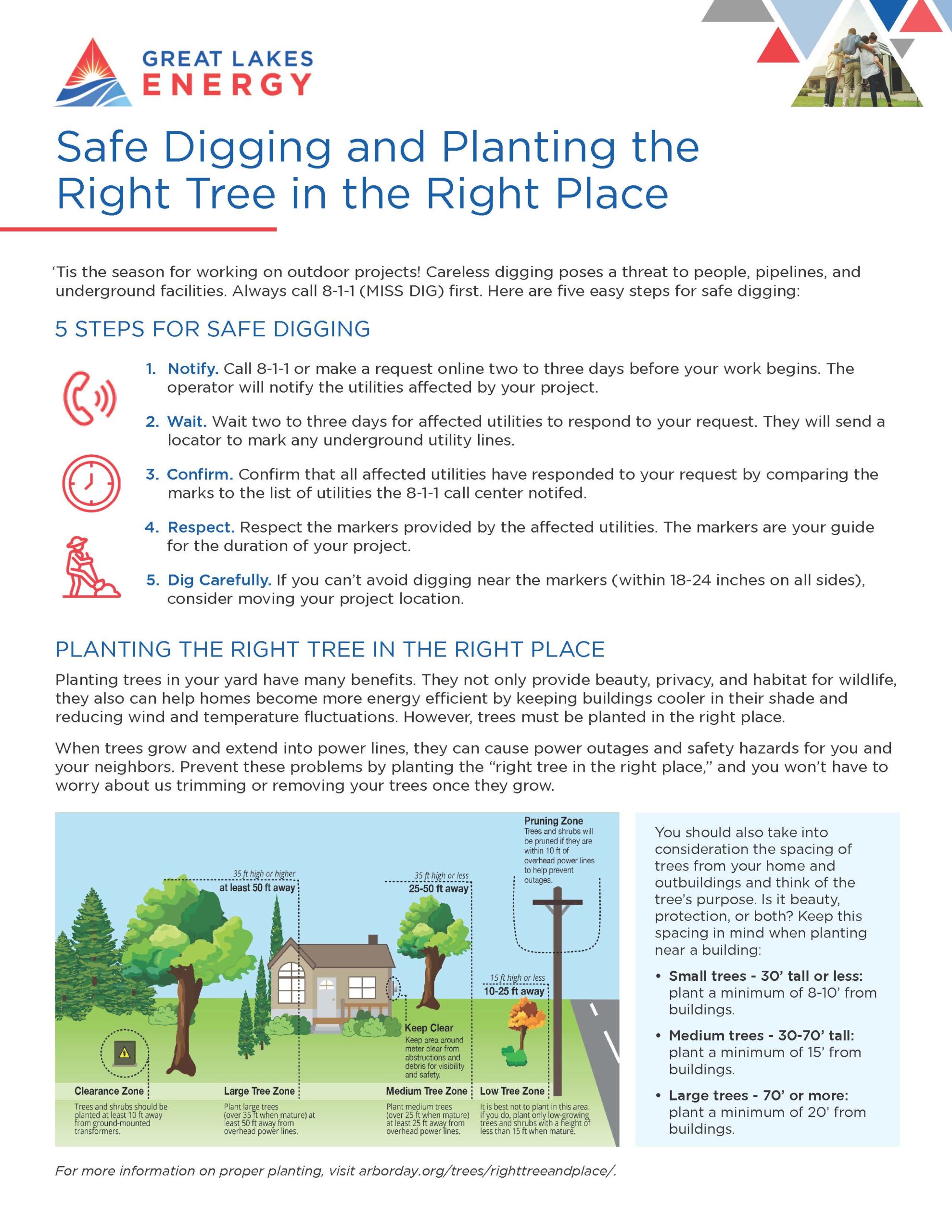 Safe Digging and Planting the Right Tree in the Right Place - Great ...